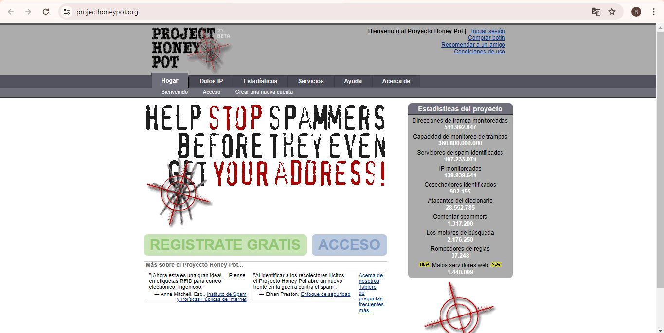 Project Honey Pot: La Alianza Esencial Contra el Malware y el Correo No ...
