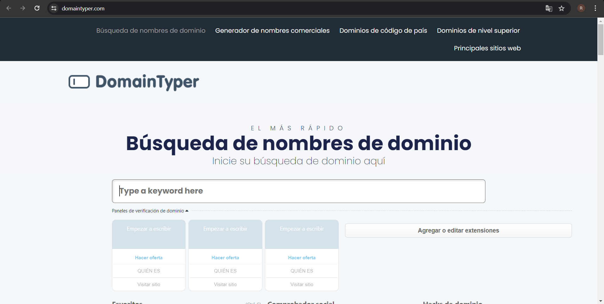 DomainTyper: Facilitando la Búsqueda y Protección de Dominios – Cibervigilancia ...