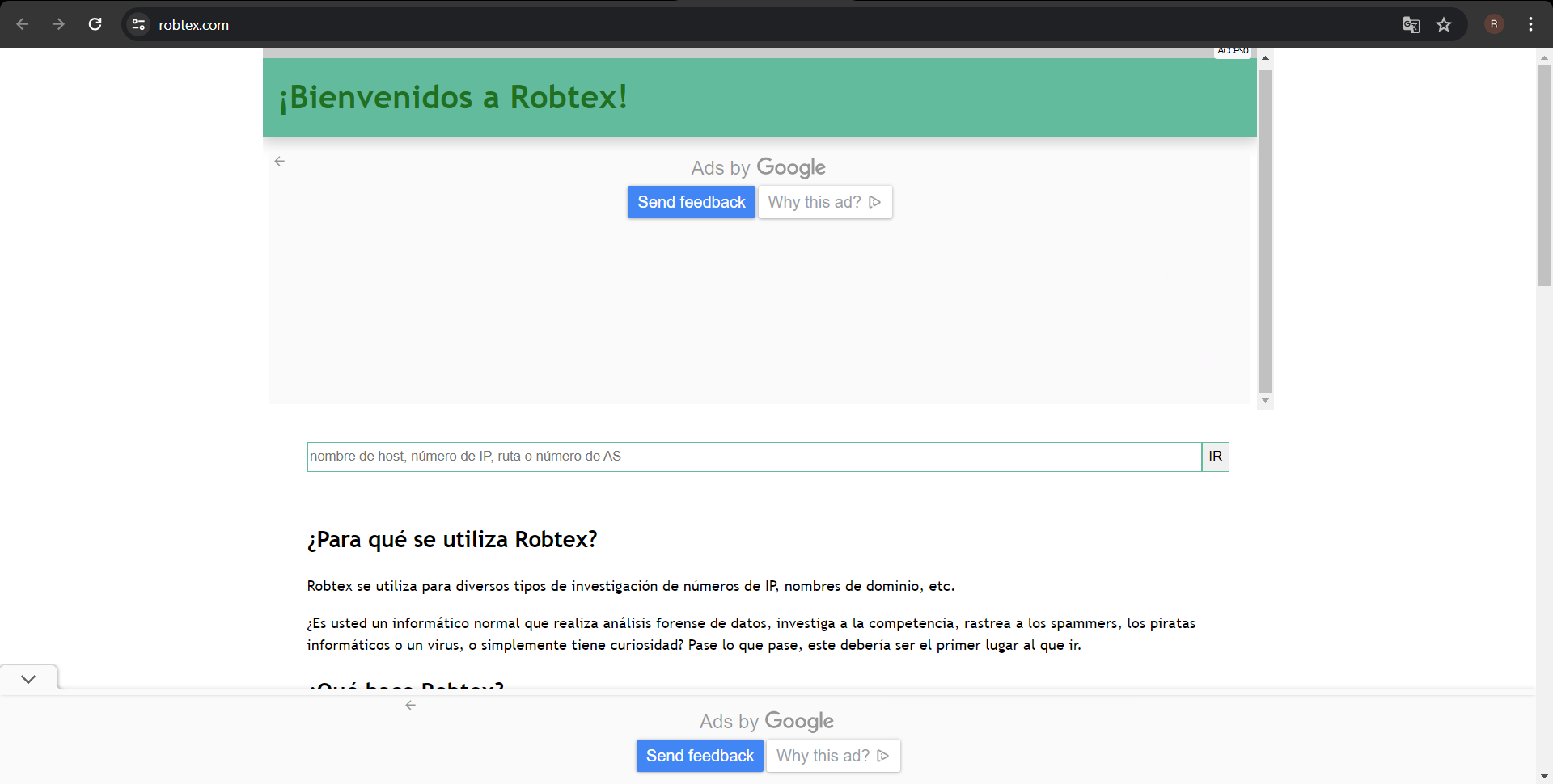 Robtex: Exploración y Protección Avanzada en la Infraestructura de ...
