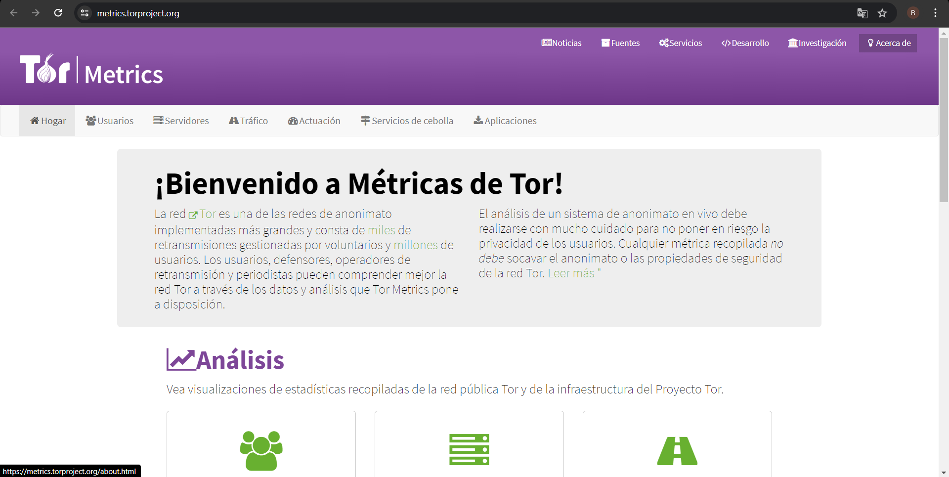 Metrics.torproject: La Herramienta Esencial para Monitorear y Analizar ...