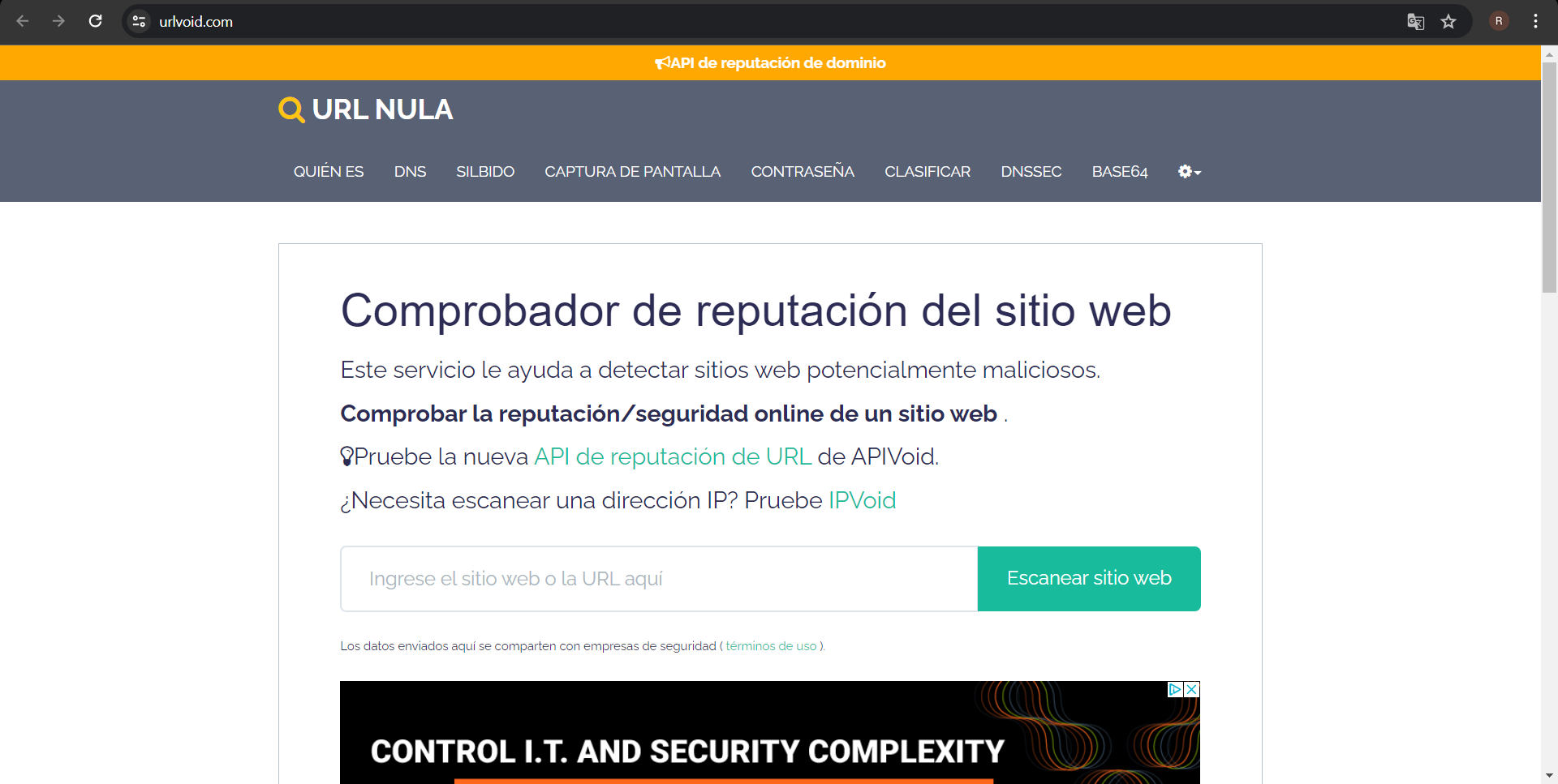 URL Void: La Herramienta Definitiva para Evaluar la Seguridad de los ...